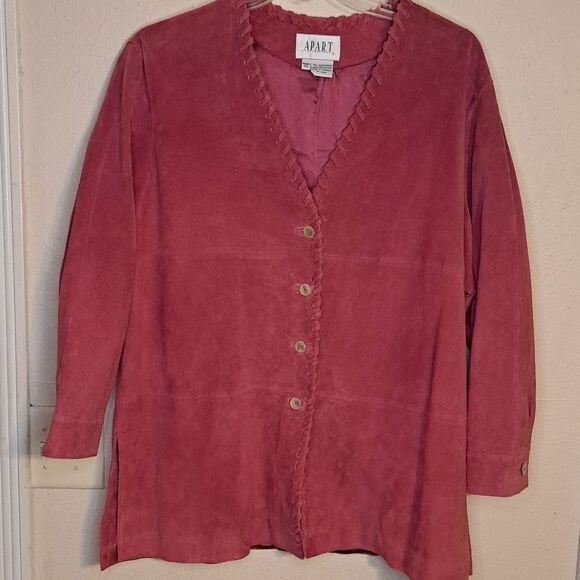 Apart | Jackets & Coats | Apartpink Leatherjacket Size2x | Poshmark